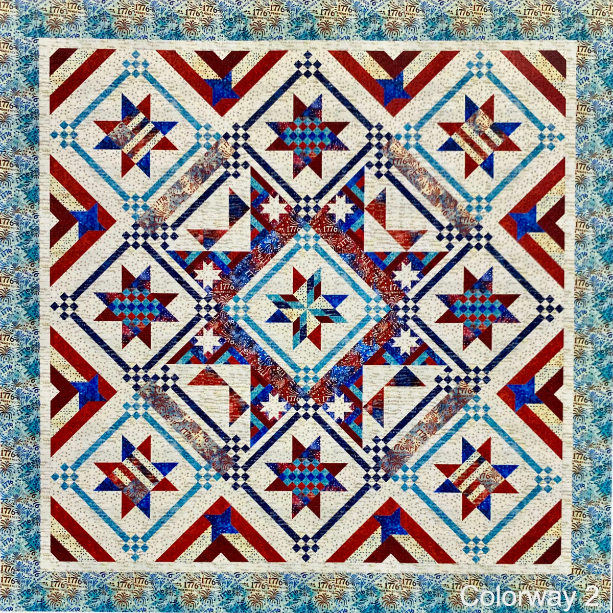Star Spangled Sampler Quilt Kit – Two Chicks Quilting