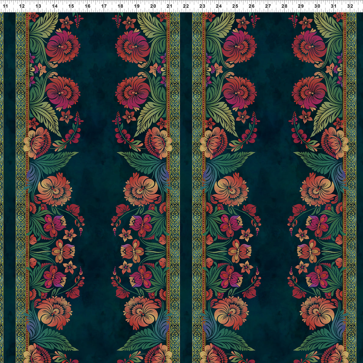 Vivid - Small Border - Spice – Two Chicks Quilting