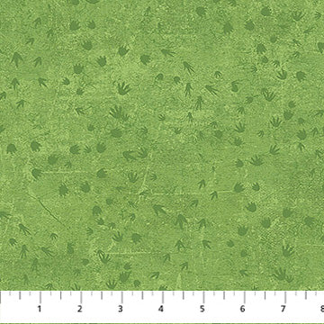 Dino Roar - Dino Footprint - Green – Two Chicks Quilting