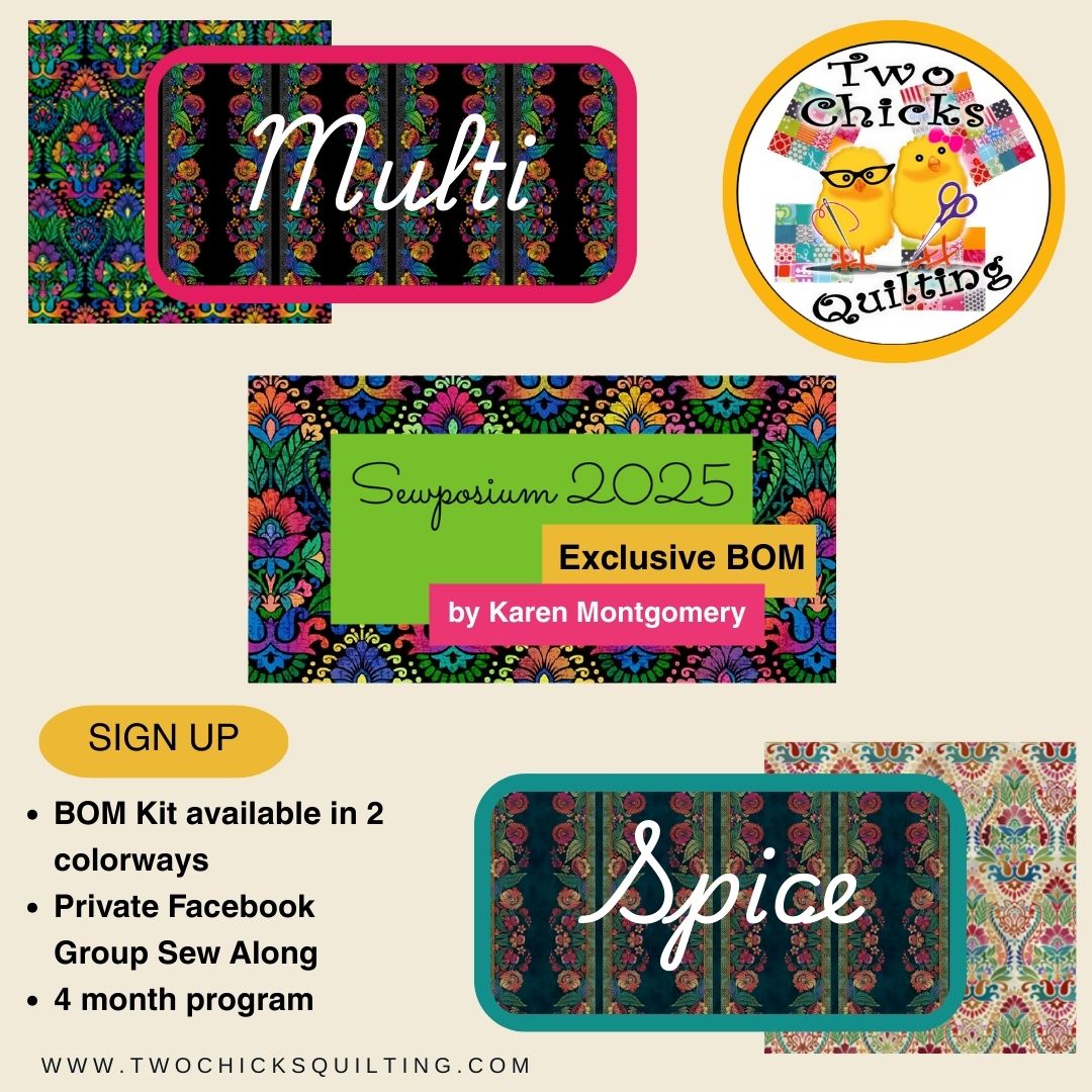 Sew Precise BOM Quilt Kit by Karen Montgomery + Sew-Along w/Julie – Two ...