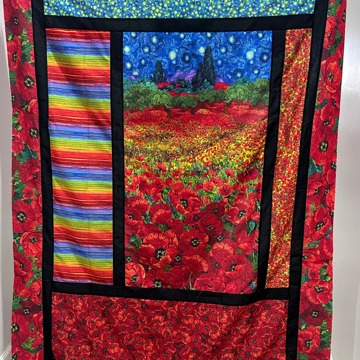 Poppy Dreams Panel Quilt Kit – Two Chicks Quilting
