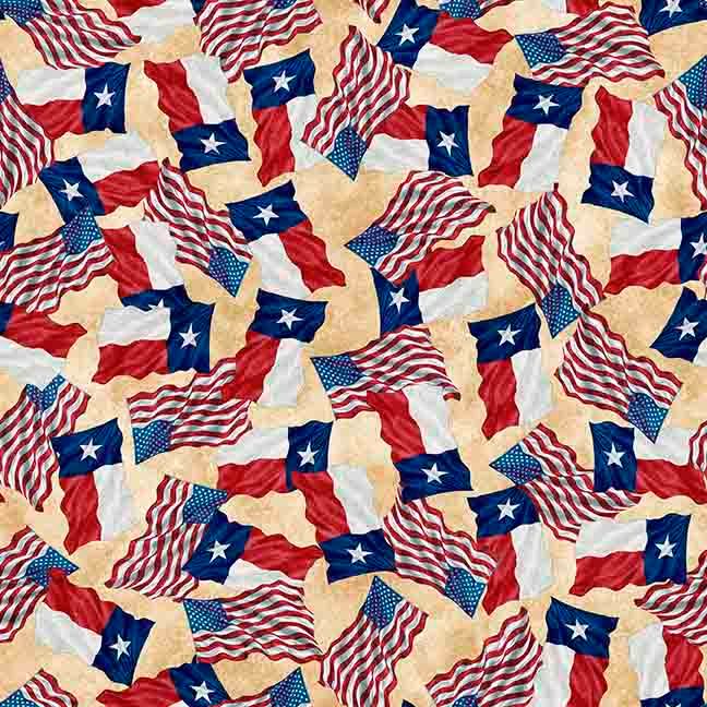 All Texas Shop Hop 2025 - Flag of Texas Tan – Two Chicks Quilting