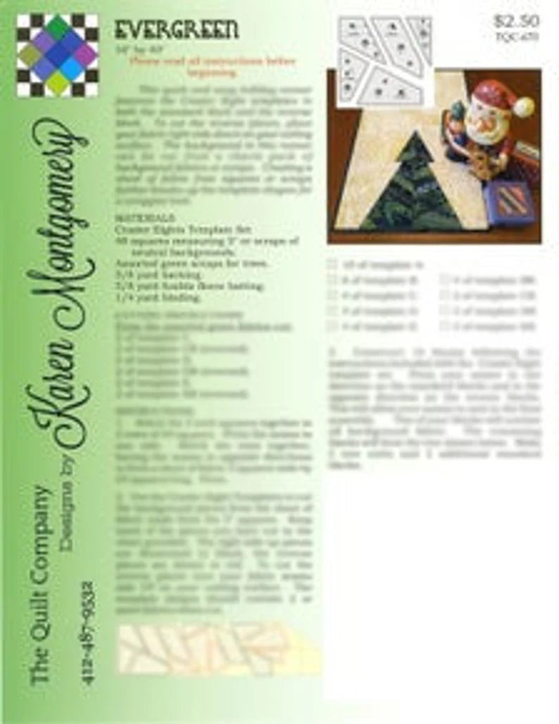 Evergreen Pattern – Two Chicks Quilting