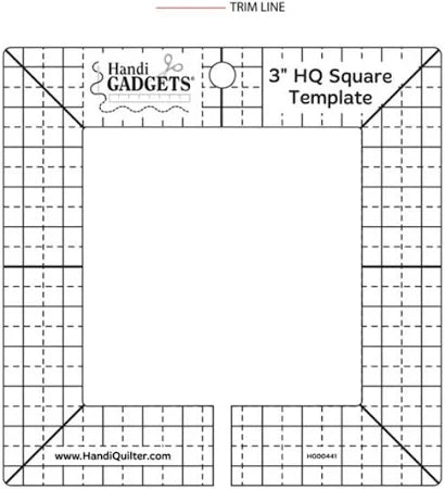 3" Square Template – Two Chicks Quilting