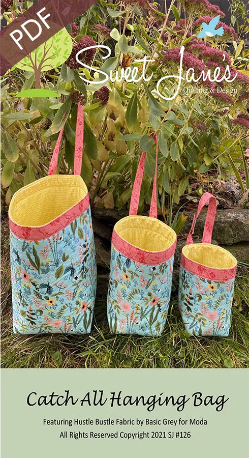 Catch All Hanging Bag Pattern – Two Chicks Quilting